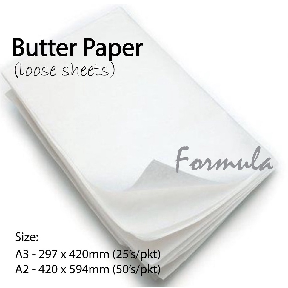 Butter Paper (Loose sheets) A3/A2 | Shopee Malaysia