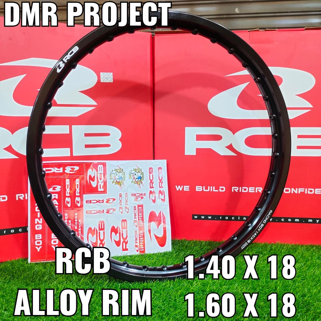 (1 Pcs) RCB 1.60x18 ALLOY RIM 100%ORIGINEL RACING BOY 7 SERIES ALLOY ...
