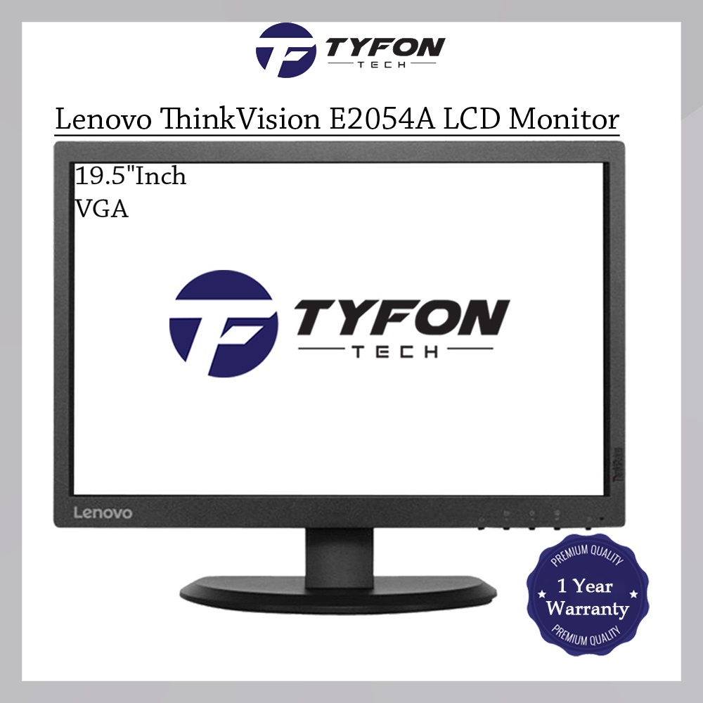 Lenovo ThinkVision 19.5" Inch Widescreen LED Backlit LCD Monitor E2054A ...