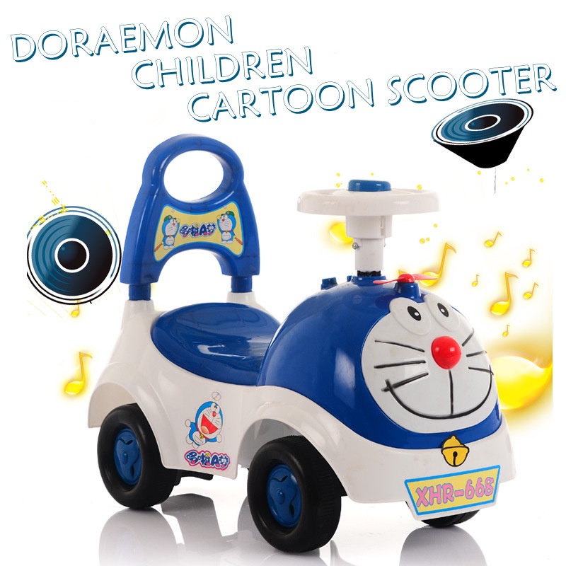 Children DORAEMON Ride-Ons Toys Car For Kids Push Car Scooter | Shopee ...