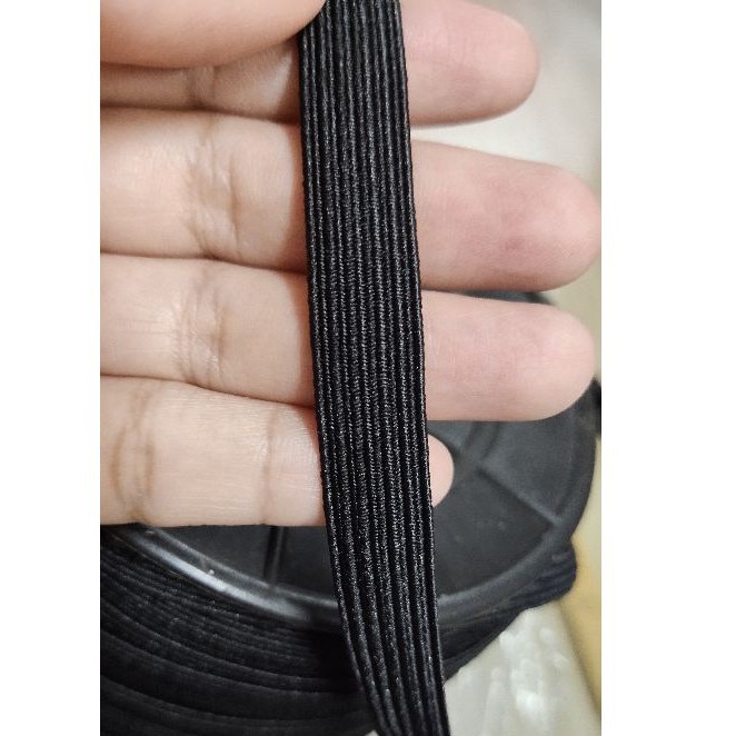 GETAH HITAM GETAH PUTIH 12mm elastik getah mask extender mask (getah ...