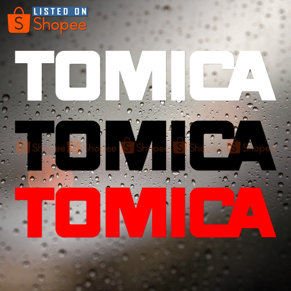 Stickers | 1x Tomica | Decals | Vinyl Weather Proof | Tommy Takara | 6 ...