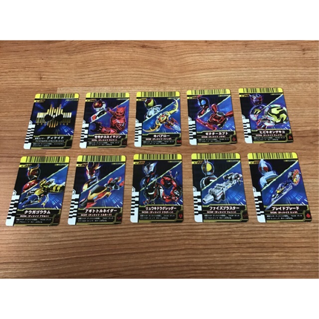 Rider Decade Final Attack Wooden Pose Cards | Shopee Malaysia