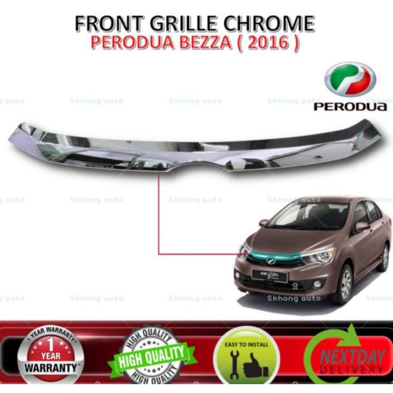 PERODUA BEZZA 2016-2019 FRONT GRILLE MOULDING (CHROME)( Made in ...