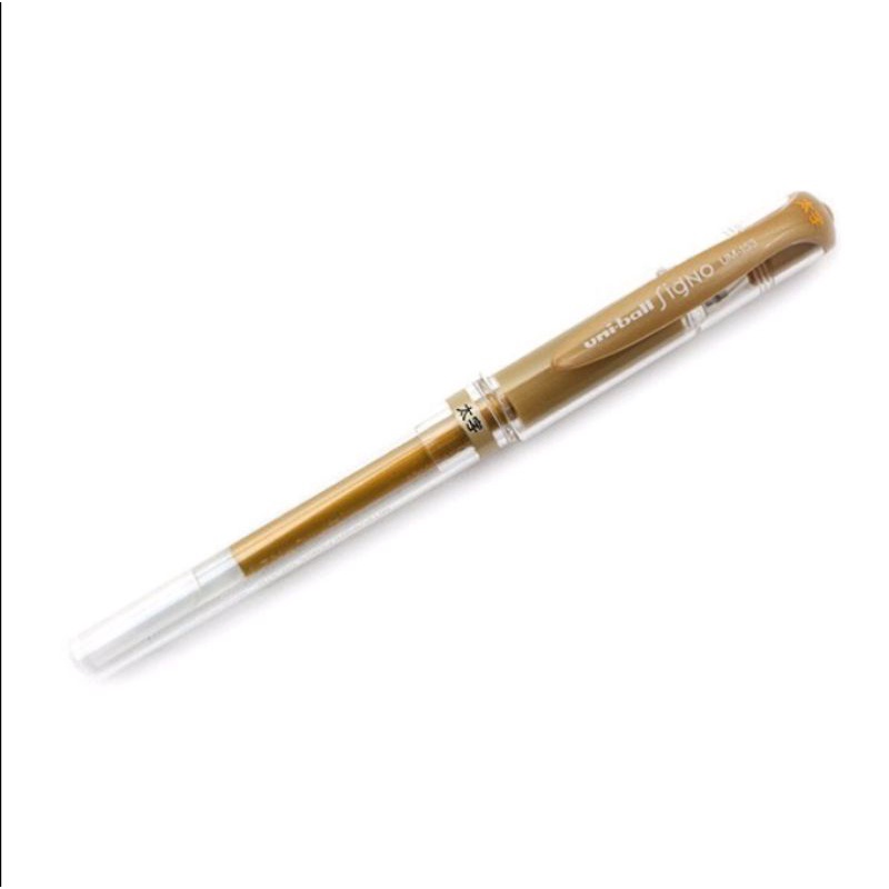 Uni-ball BALLPOINT PEN SIGNO BROAD UM-153 GEL PEN GOLD / UNI-BALL SIGNO ...