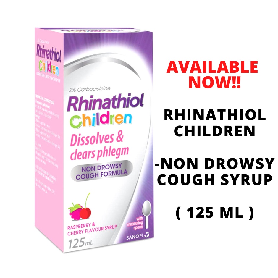 🔥Ready Stock🔥RHINATHIOL CHILDREN SYRUP 125ML EXP : 4/ 2025 | Shopee ...