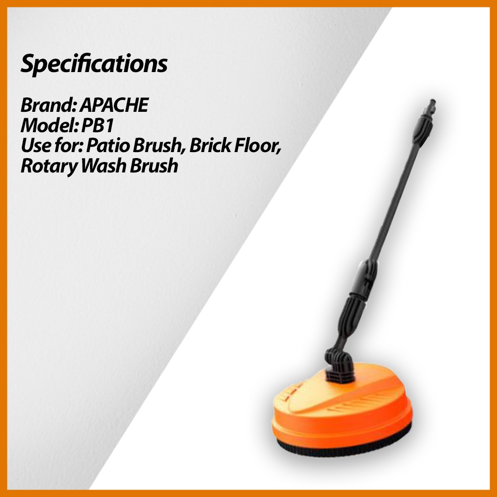 APACHE FlexiMod PB1 High Pressure Water Jet Cleaner Patio Brick Floor ...