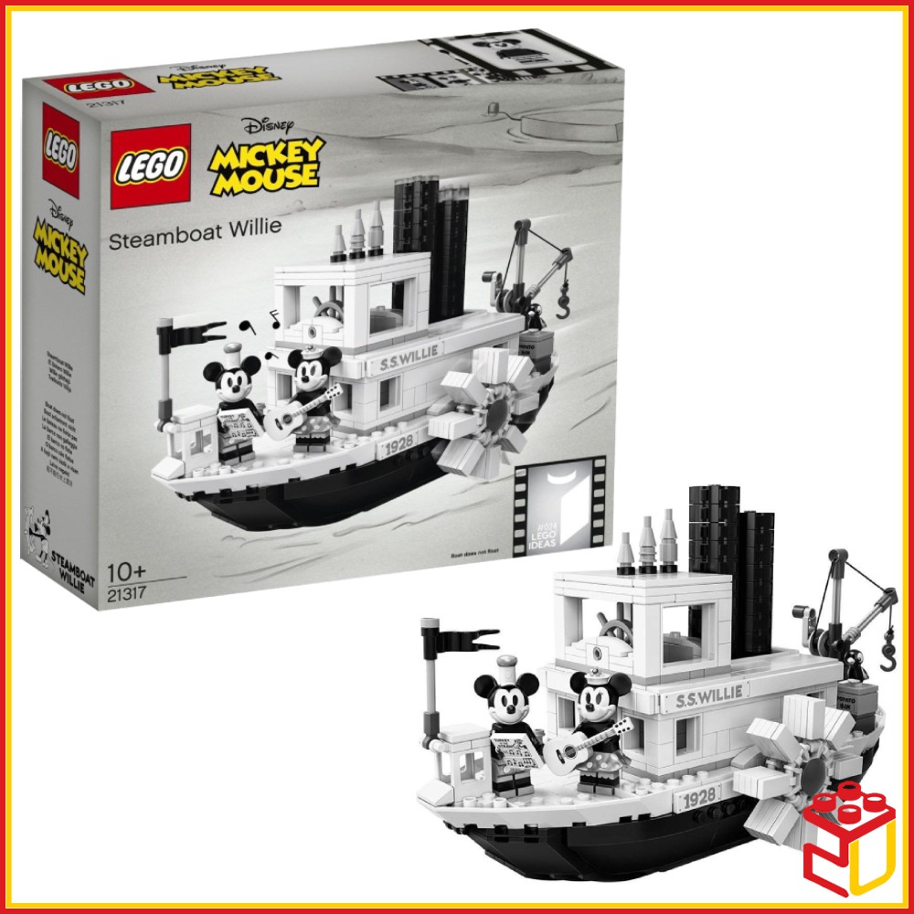(Ready Stock) 21317 LEGO IDeas Steamboat Willie Building Toy | Shopee ...