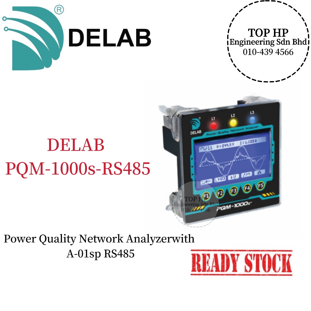 DELAB PQM-1000s-RS485 Power Quality Network Analyzerwith A-01sp RS485 | Shopee Malaysia