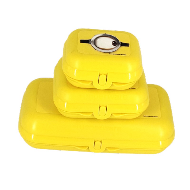 Tupperware Banana Eye Sandwich Box Keeper Yellow ( Set of 3 ) | Shopee ...