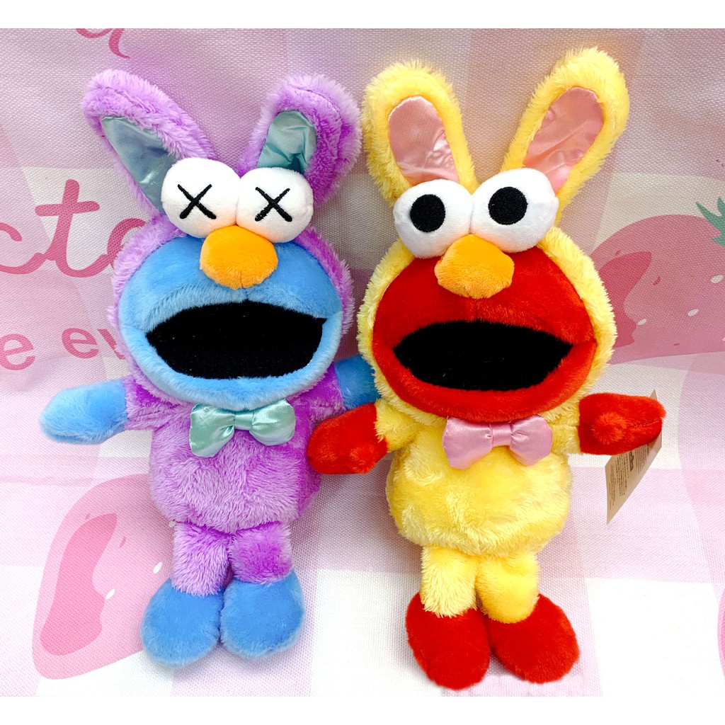25CM New KAWS Sesame Street Costume Cosplay Rabbit Plush Toys Animal ...