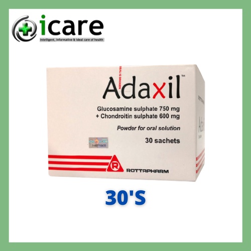 ADAXIL GLUCOSAMINE 750MG + CHONDROITIN 600MG 30'S ( EXP DATE : 07/2026 ...