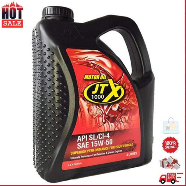 🔥 HOT ITEM 🔥 JTX1000 RED MOTOR OIL 4L 💯 ORIGINAL | Shopee Malaysia