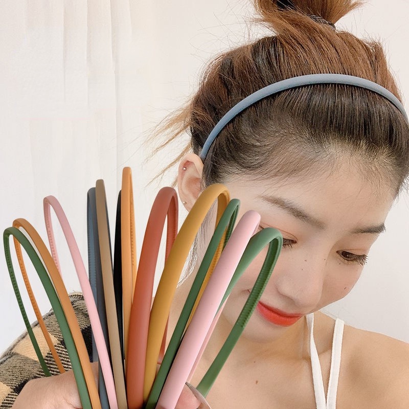 Simple hair hoop head hoop female Korean wash face with hair clips to ...