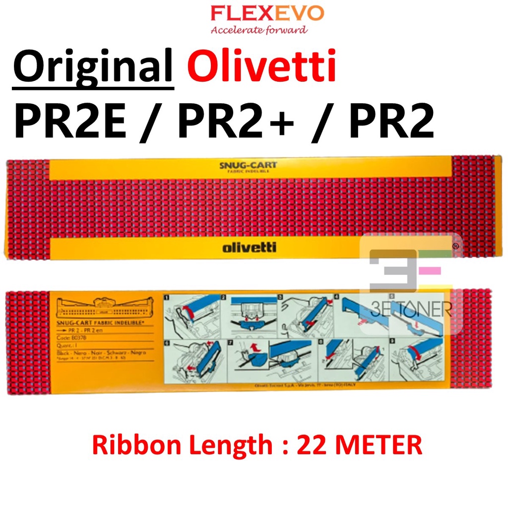 Olivetti (Genuine) PR2 PR 2 PR2-E PR-2 PR2+ Nantian PR3400 PR8400 Passbook Ribbon Cartridge ...
