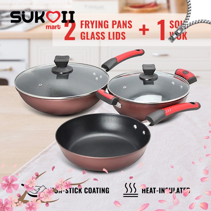 SKOI Set of 5 Non Stick Cookware (CW-7101) | Shopee Malaysia