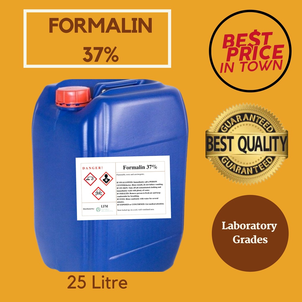 Formalin 37% (Preservative / Anti bacteria) 25 LITRES - READY STOCK ...
