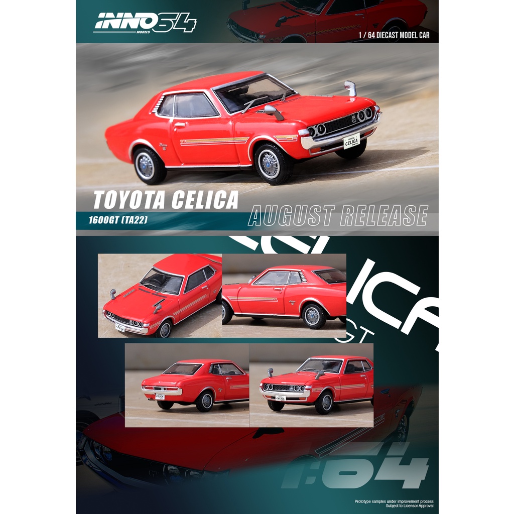 INNO MODELS INNO64 1/64 TOYOTA CELICA 1600 GT TA22 RED | Shopee Malaysia