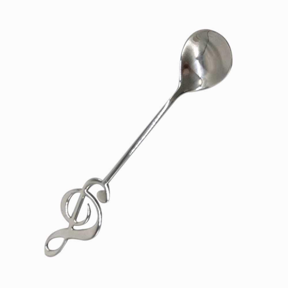 304 Stainless Steel Musical Note Spoon Coffee Ice Cream Tea Spoon ...