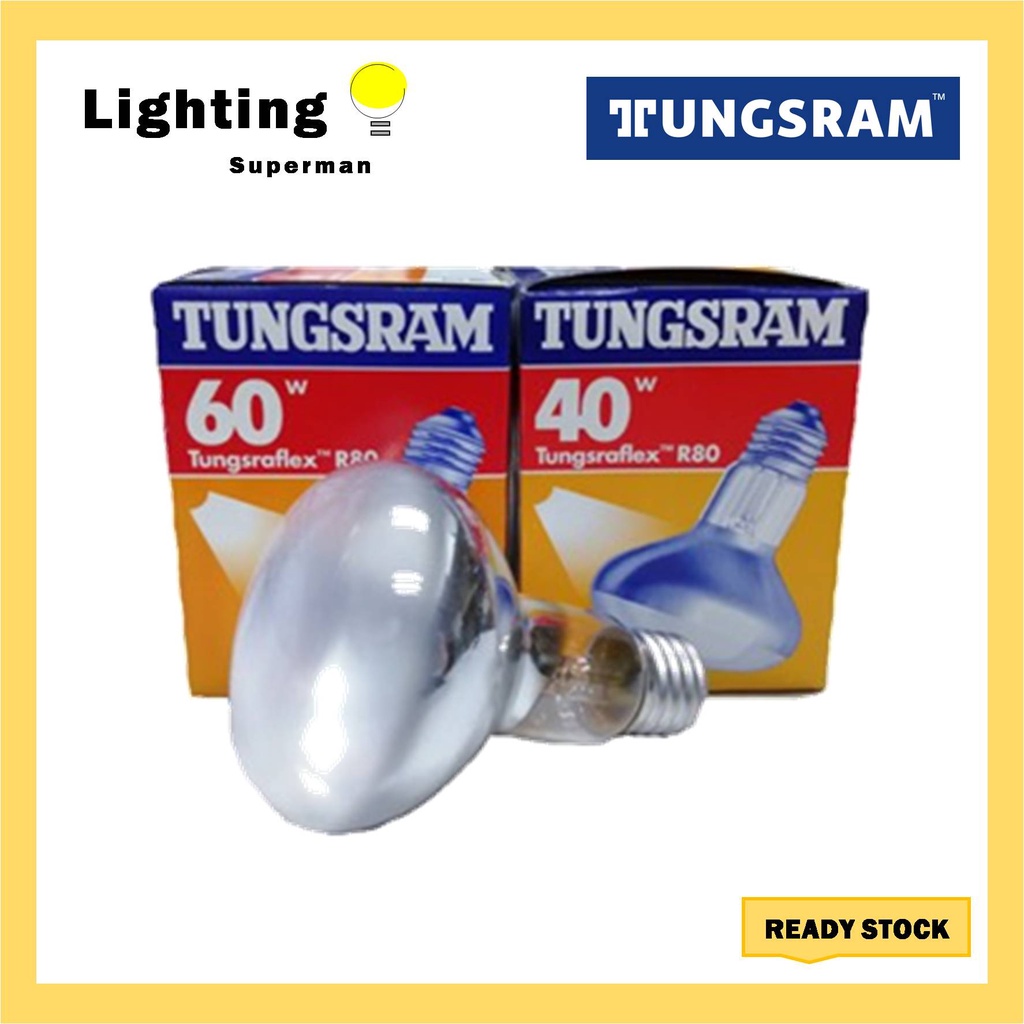 Tungsram R63 R80 40W/60W Reflector Bulb/ Spotlight | Shopee Malaysia