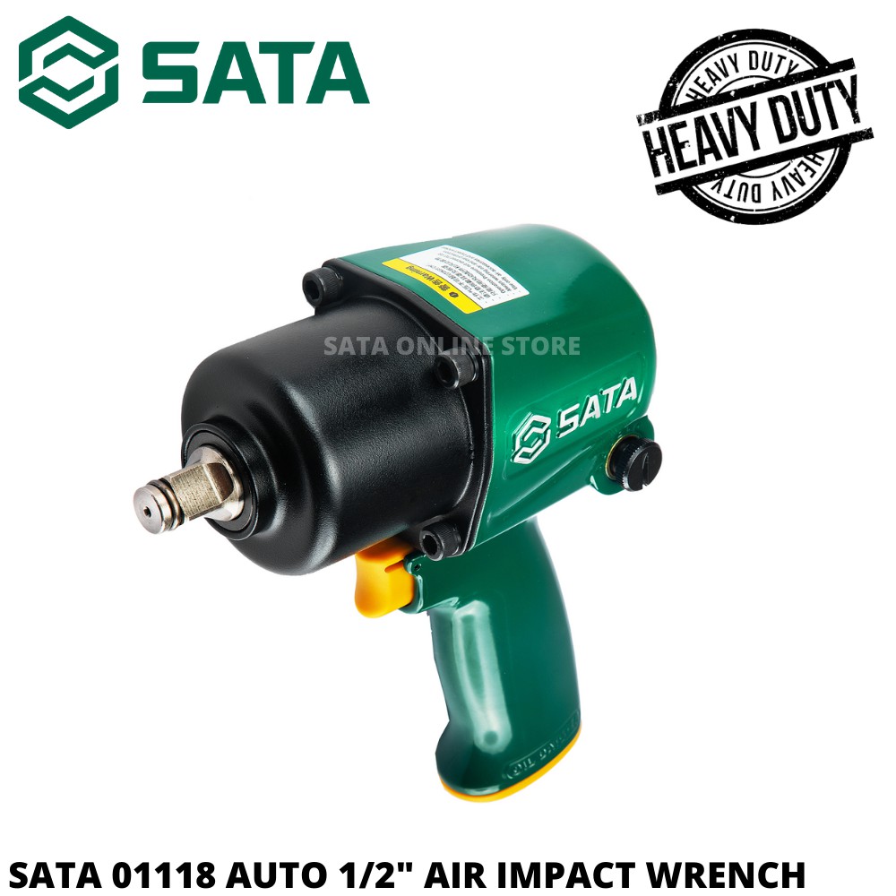 SATA 01118 AUTO 1/2" AIR IMPACT WRENCH 600 N.M. / AIR GUN / GUN BUKA ...