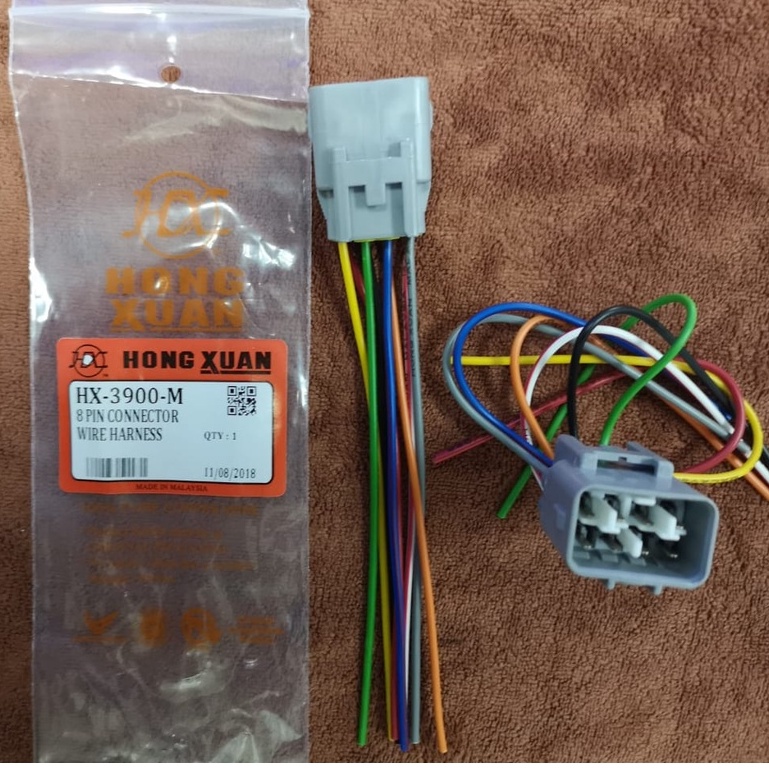 HX-3900-M HONGXUAN 8 PIN MALE CONNECTOR WIRE HARNESS SOCKET | Shopee ...