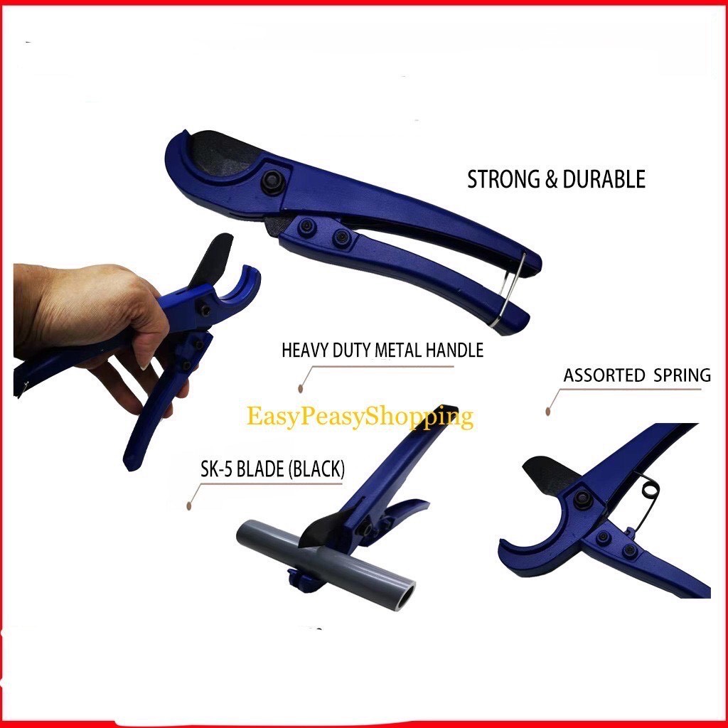 Heavy Duty Pvc Pipe Cutter/ Gunting Pemotong Paip Pvc / Poly Cutter ...