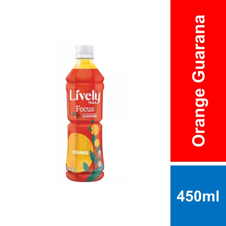 [Gift Redemption] LIVELY Orange Guarana Tea 450ml | Shopee Malaysia