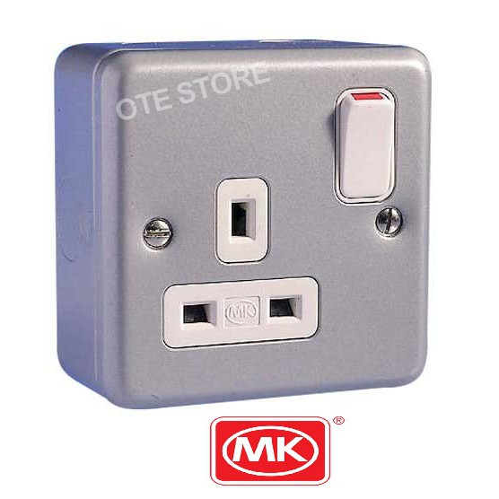 MK K2977ALM 13A Metal Clad Switch Socket Outlet (SIRIM APPROVAL) | Shopee Malaysia