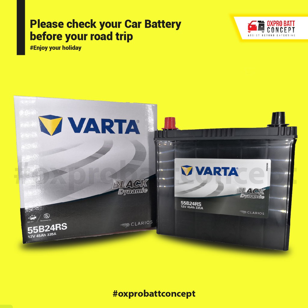 (55B24L) NS60L/R LS/RS Car Battery-HONDA Civic HR-V CR-V,PROTON Saga,TOYOTA Vios Altis, NISSAN ...