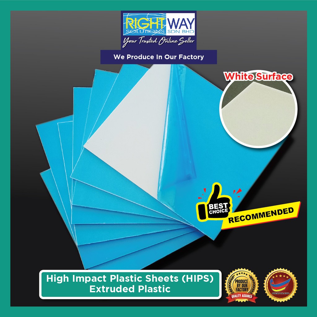 HIGH IMPACT PLASTIC SHEET (HIPS) SIZE : 1.2mm thick x 73"(h) x 12"(w ...