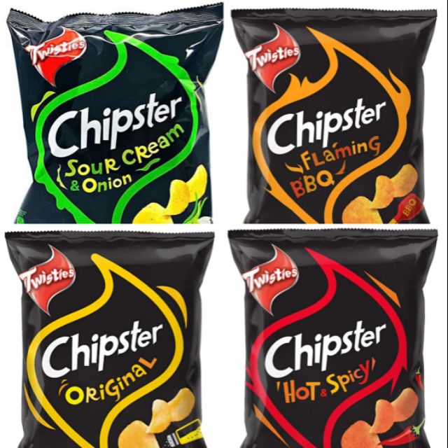 [1PKT] 60G TWISTIES CHIPSTER POTATO CHIPS (HOT & SPICY / SOUR CREAM ...