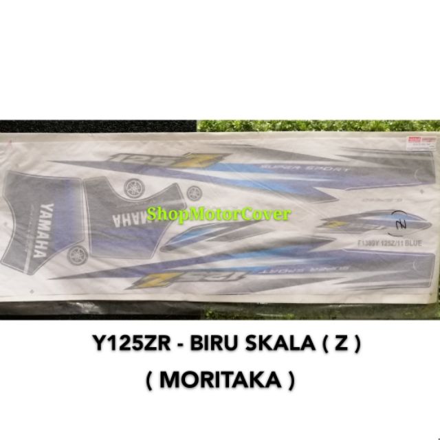 🔥MORITAKA🔥 YAMAHA Y125ZR Y125Z Y125 125 (NO.11) BIRU SKALA Z ~ STICKER BODY COVERSET COVER SET ...