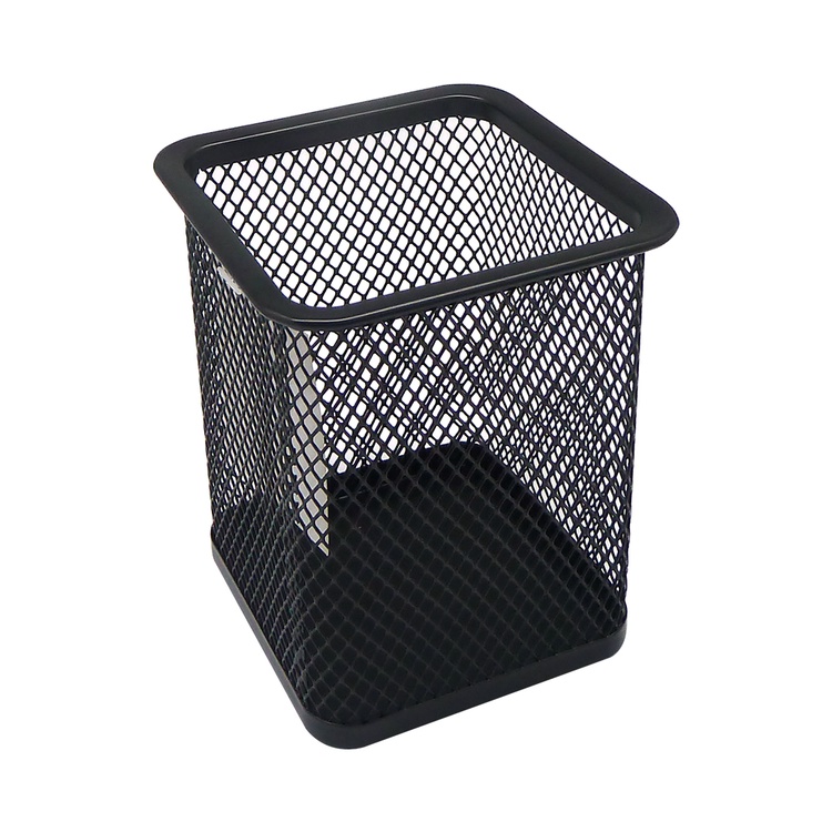 POP BAZIC Metal Mesh Pen Holder Square - Black | Shopee Malaysia