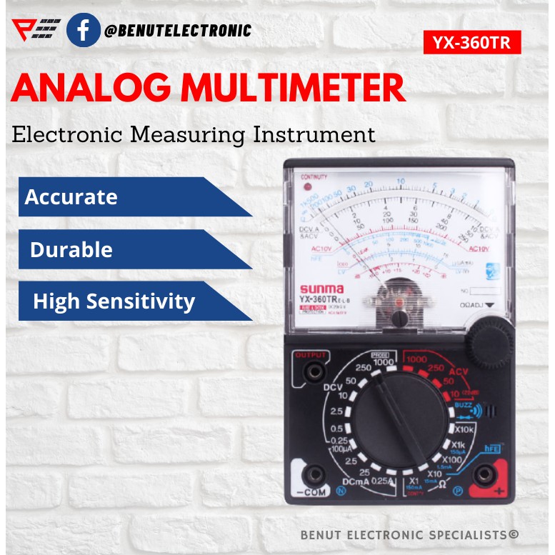 SUNMA YX-360TR MULTITESTER Analog Multimeter Multi Meter Tester ...