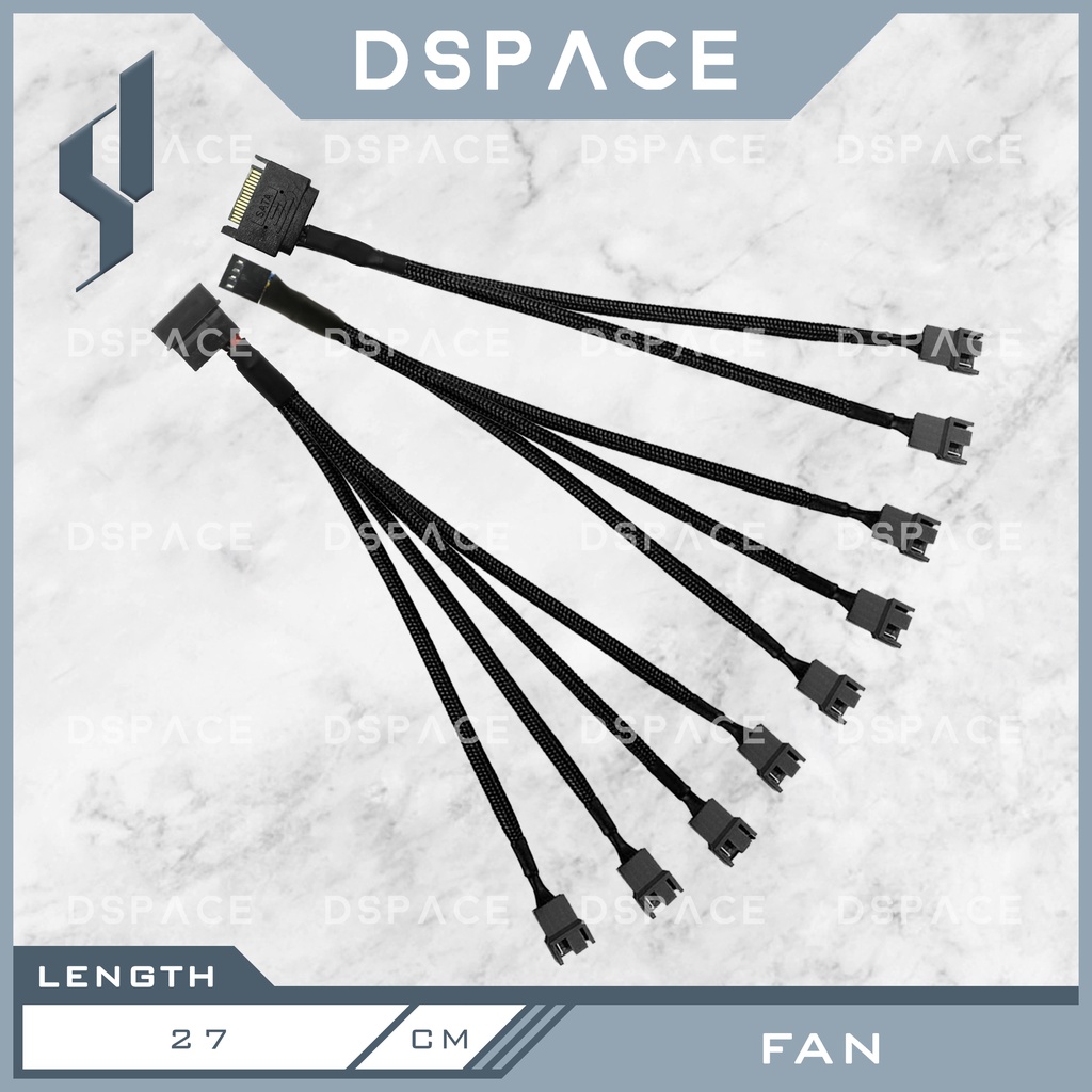 [Premium Quality] 24awg 4pin CPU PWM Fan Splitter Sleeved Extension PC ...