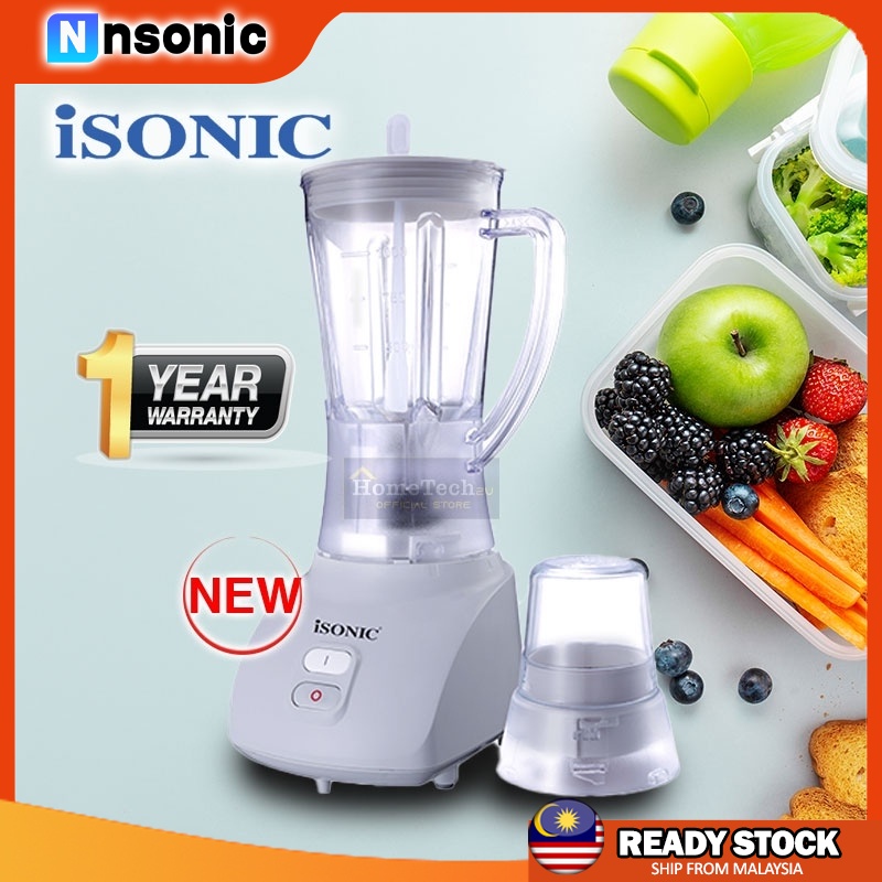 ISONIC BLENDER IBL-3503 Blender Murah 1L With Dry Mill | Shopee Malaysia