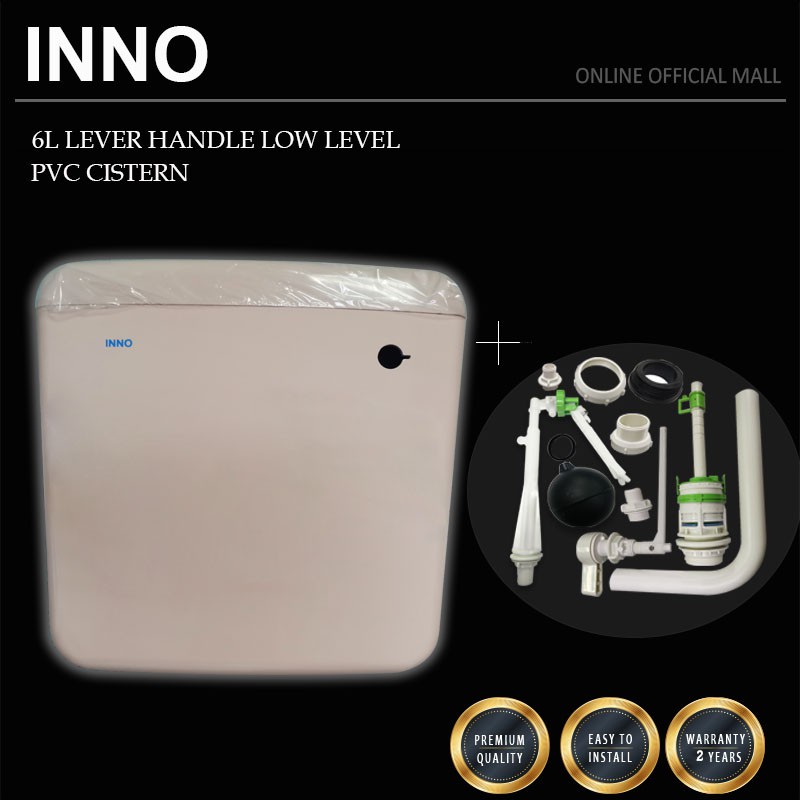 INNO 6L LEVER HANDLE LOW LEVEL PVC CISTERN- Ciffon Pink | Shopee Malaysia