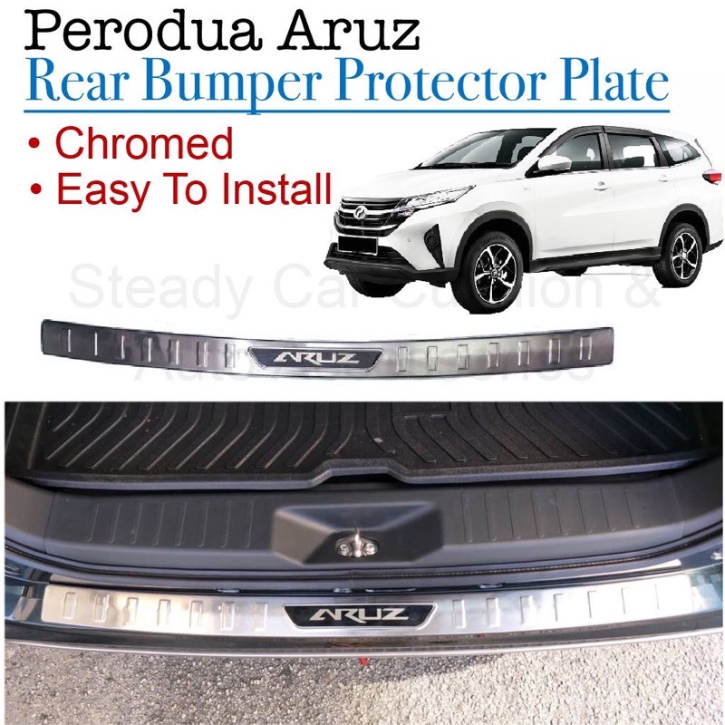 Perodua Aruz Rear Bumper Protector Rear Boot Protector Trunk Protector ...