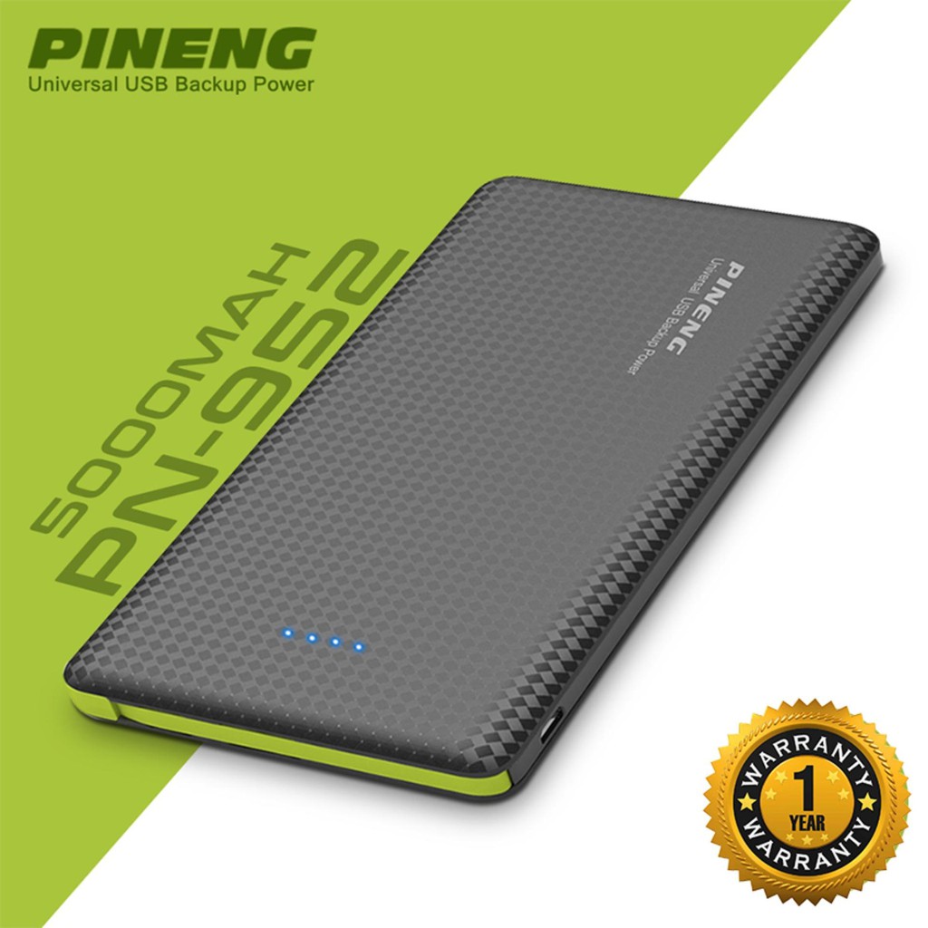 Built In Cable Free Ip OTG 5000mAh 100% Original Pineng Power Bank PN-952 | Shopee Malaysia