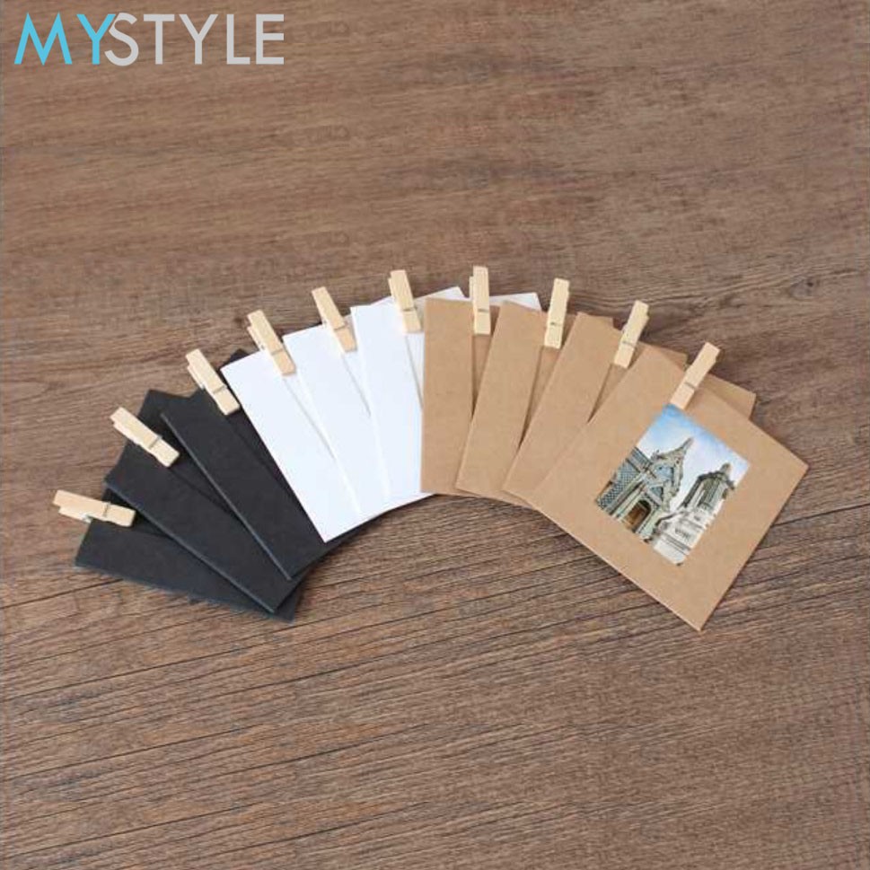 HITAM PUTIH Mystyle KOREAN PHOTO FRAME 2R PLAIN BLACK WHITE BROWN ...