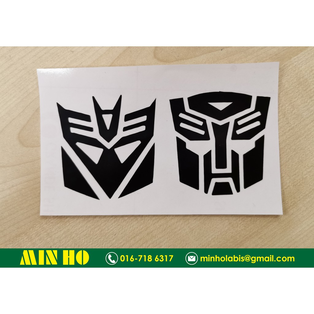 Car Sticker - Transformers Logo (Custom Size) | Shopee Malaysia