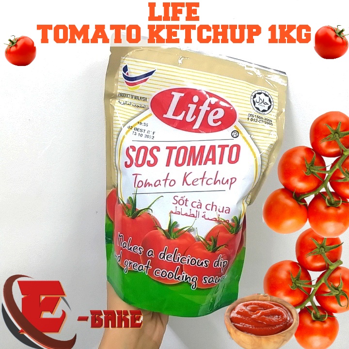 1KG LIFE TOMATO KETCHUP | HALAL | Shopee Malaysia