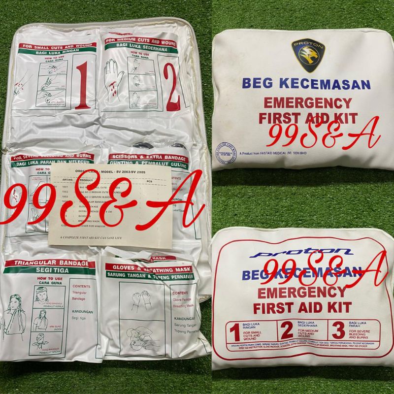 PROTON BEG KECEMASAN EMERGENCY FIRST AID KIT | Shopee Malaysia