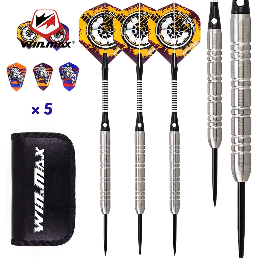 WINMAX Darts Flights Set 80% Tungsten Steel Set Arrow Tip 22g 24g Grams ...