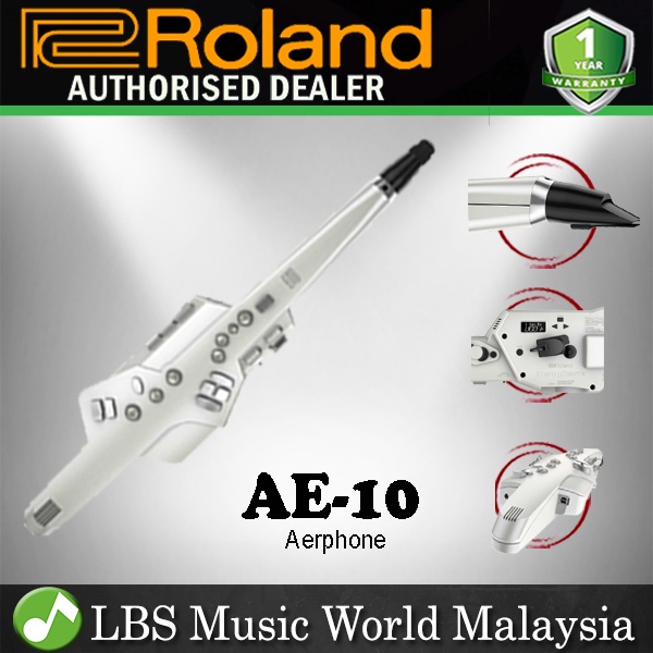Roland AE-10 Aerophone Digital Wind Instrument MIDI Controller Silver ...