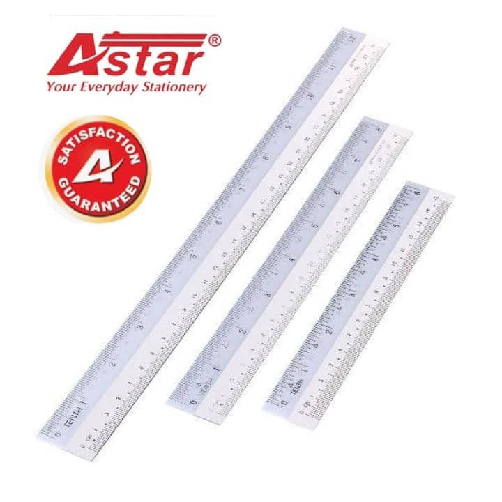 Student Plastic Ruler Straight Astar Transparent/Pembaris Plastik/School/Kids/Cute15cm/20cm/30cm ...