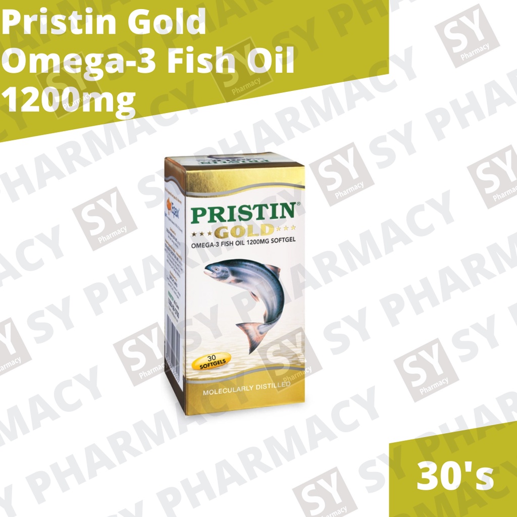 PRISTIN Gold Omega-3 Fish Oil 1200mg 30's/90's | Shopee Malaysia