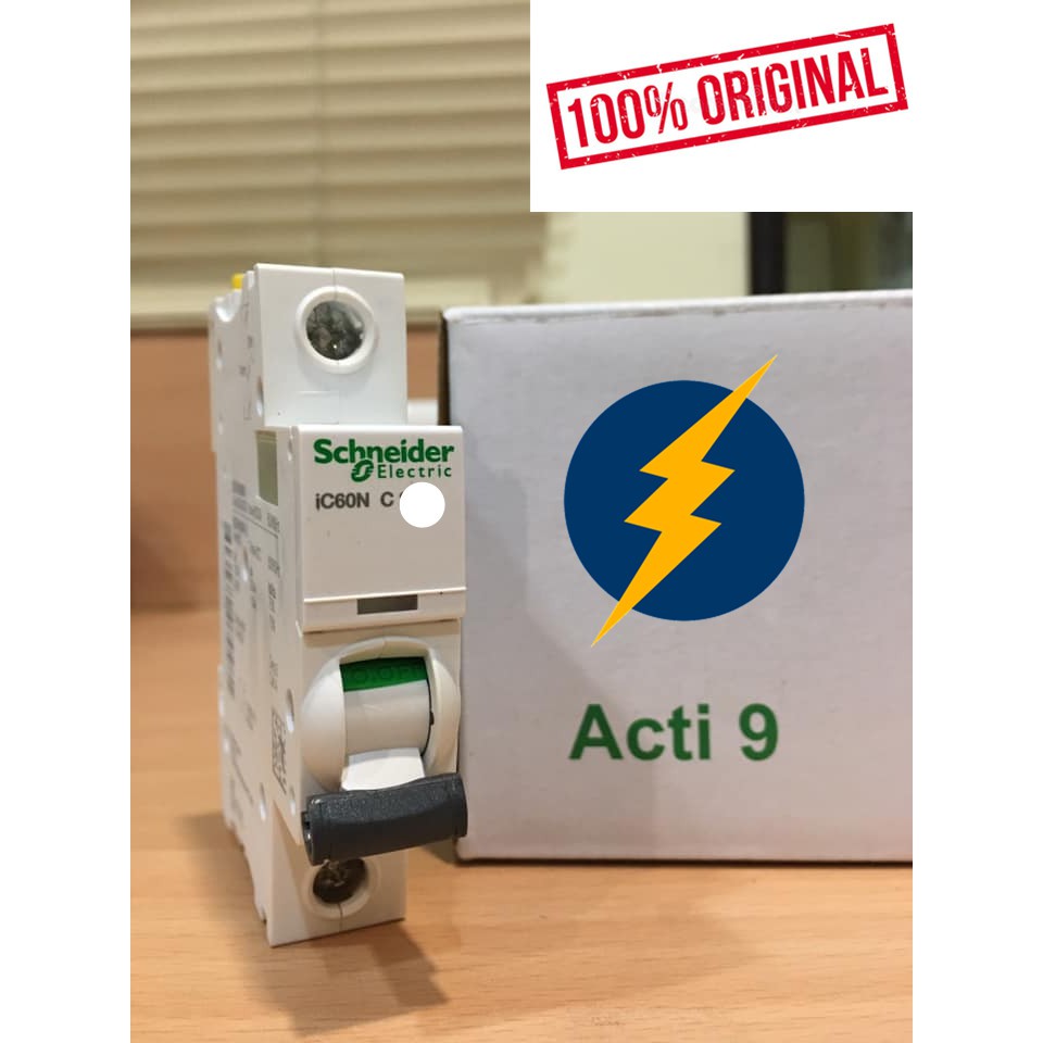 SCHNEIDER ACTI9 1POLE (HIGHEST QUALITY) MCB 6A 10A 16A 20A 32A 40A 63A ...