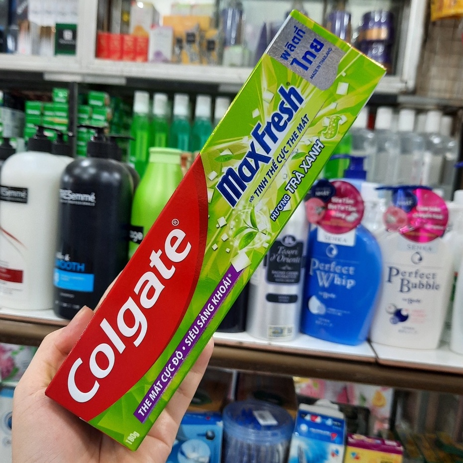 Colgate Max Fresh toothpaste green tea flavor 180g | Shopee Malaysia